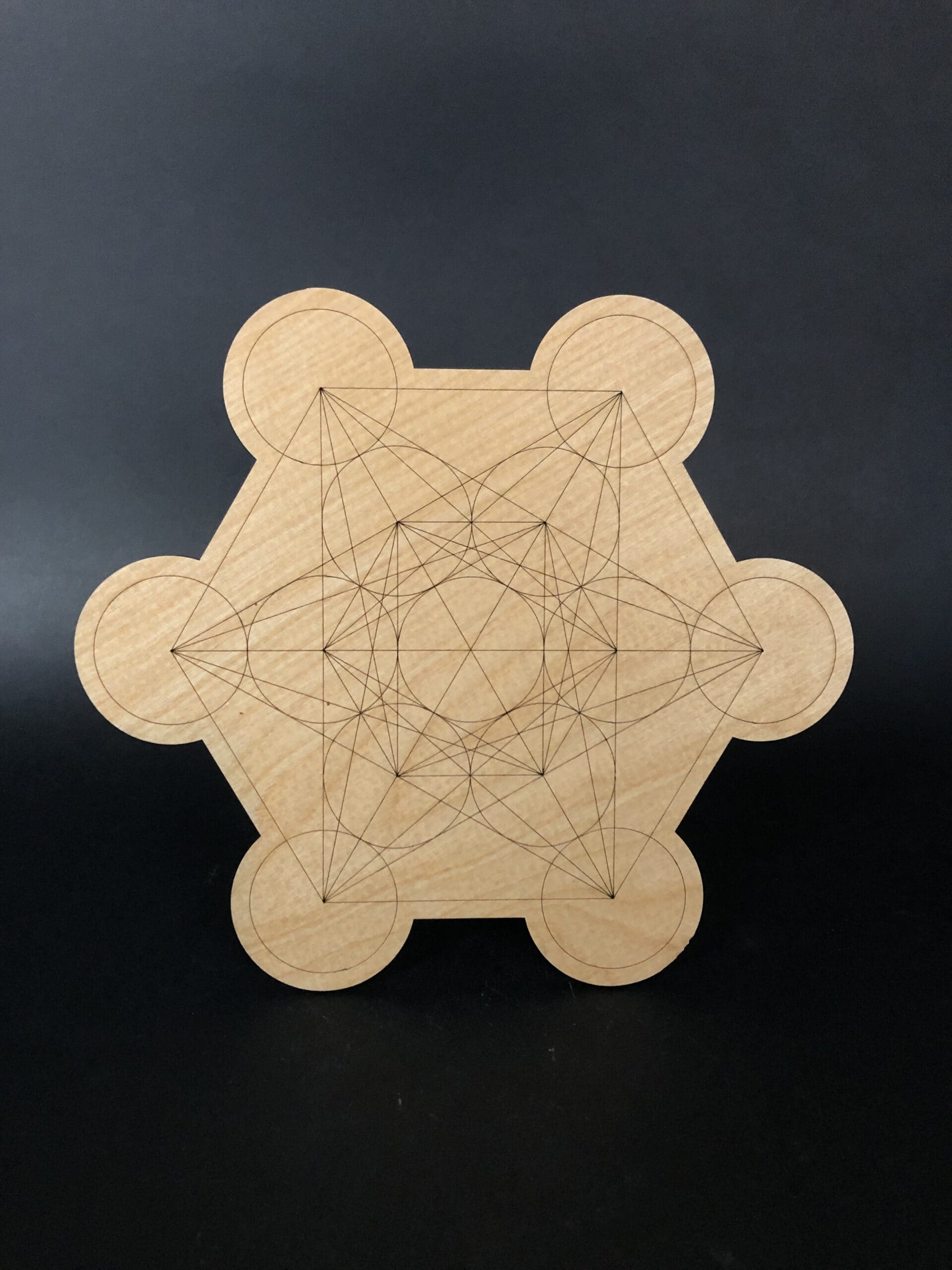 Metatron Wooden Crystal Grid Template - Hozho Healing